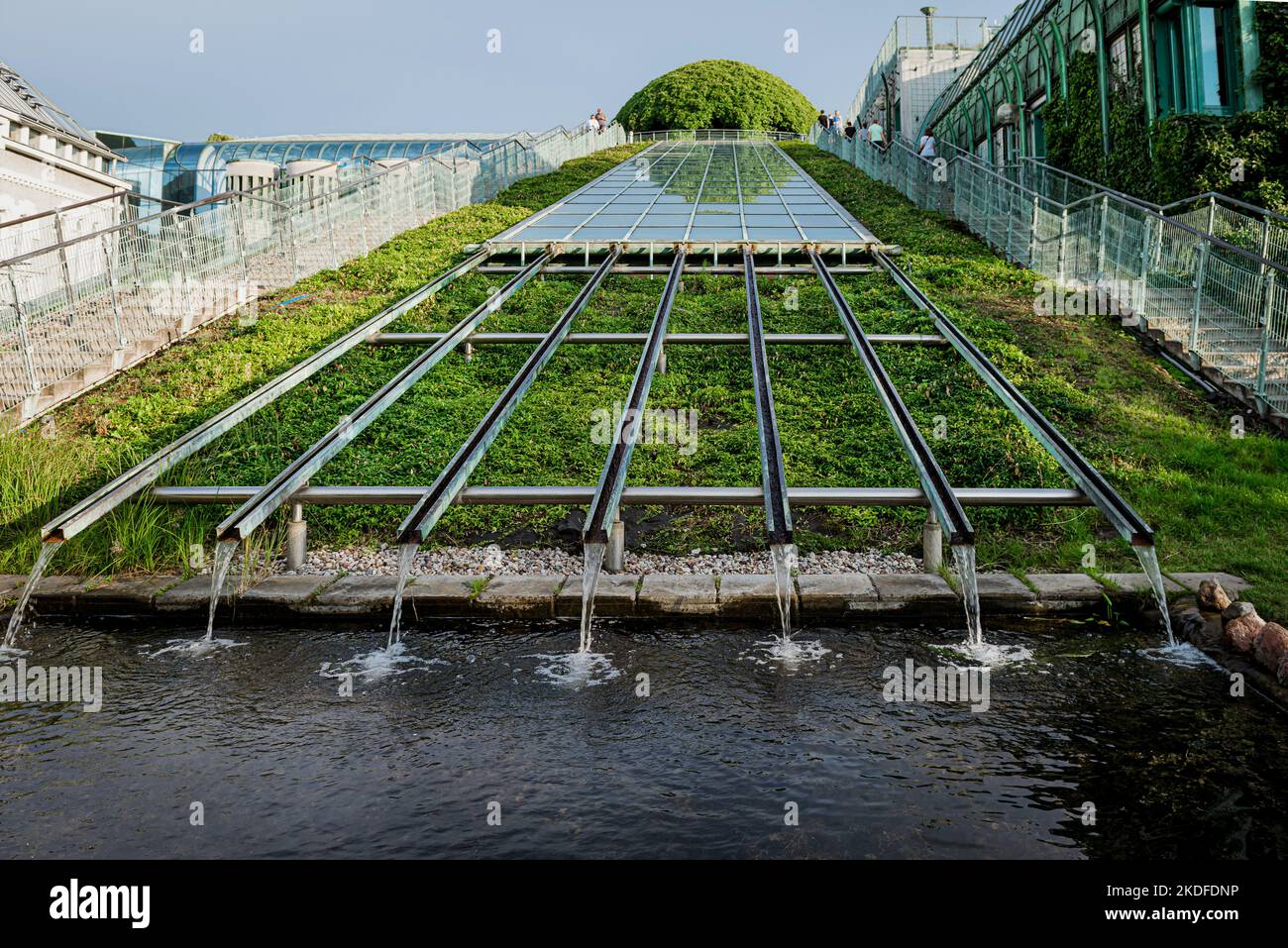 Rainwater flows from roof drainage hi-res stock photography and images - Alamy