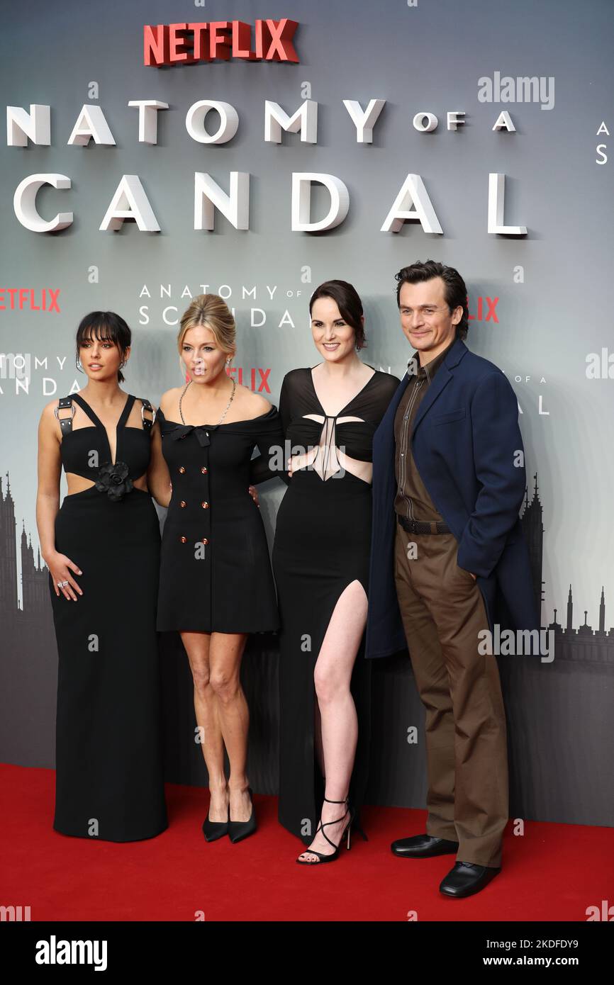 Naomi Scott, Sienna Miller, Michelle Dockery and Rupert Friend attend ...