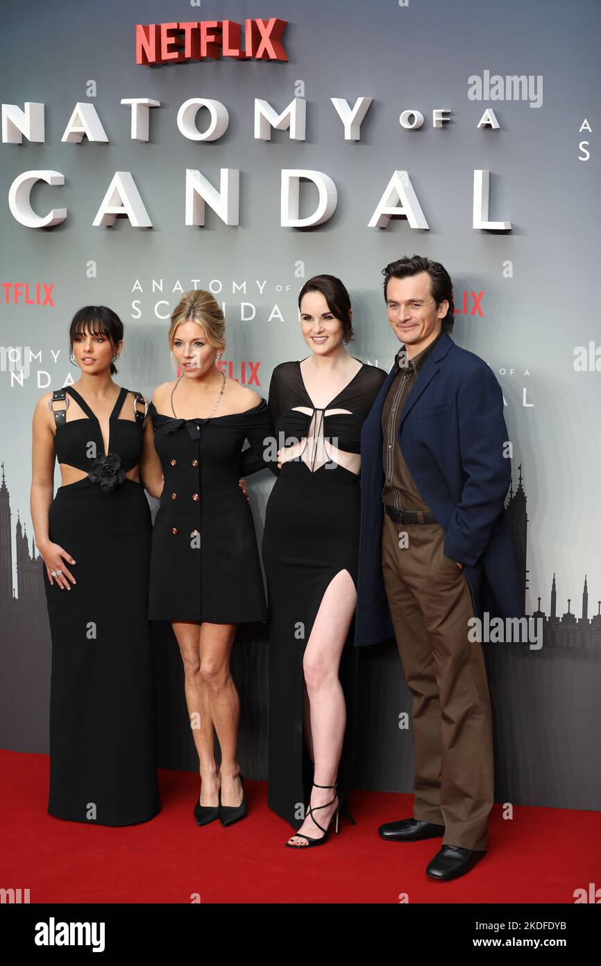 Naomi Scott, Sienna Miller, Michelle Dockery and Rupert Friend attend ...