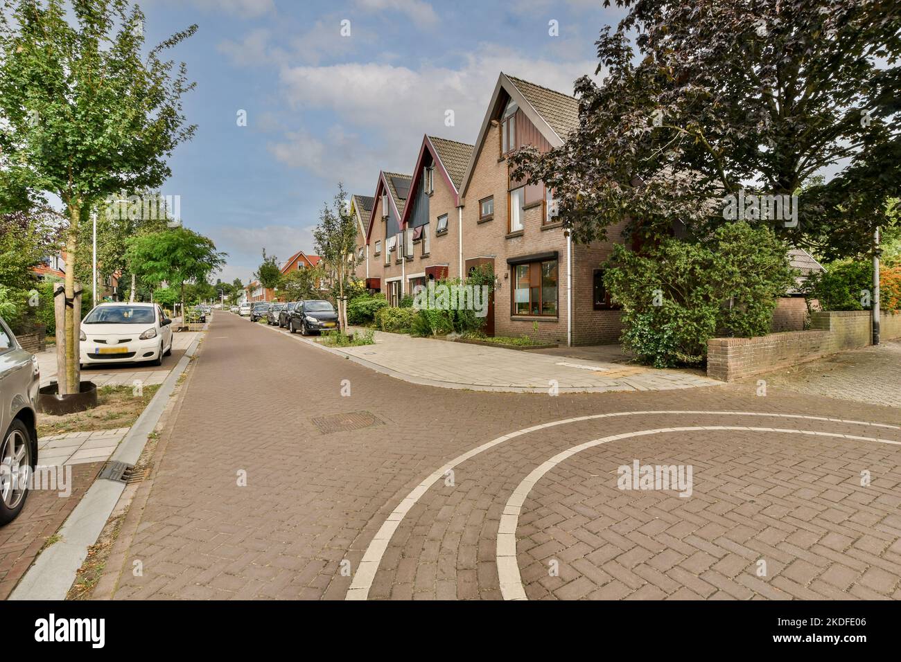 View of street near building with beauty of vegetation outside Stock ...