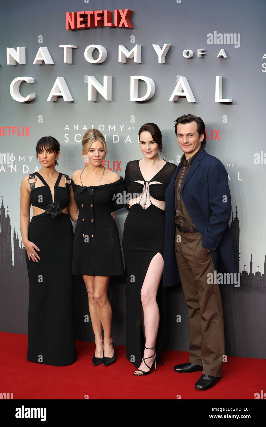 Naomi Scott, Sienna Miller, Michelle Dockery and Rupert Friend attend ...