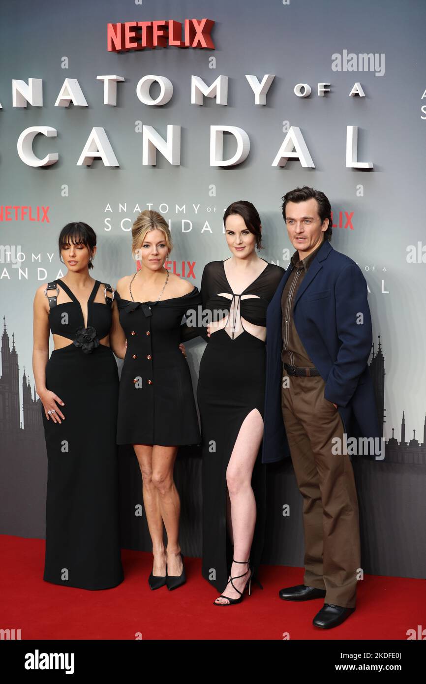 Naomi Scott, Sienna Miller, Michelle Dockery and Rupert Friend attend ...