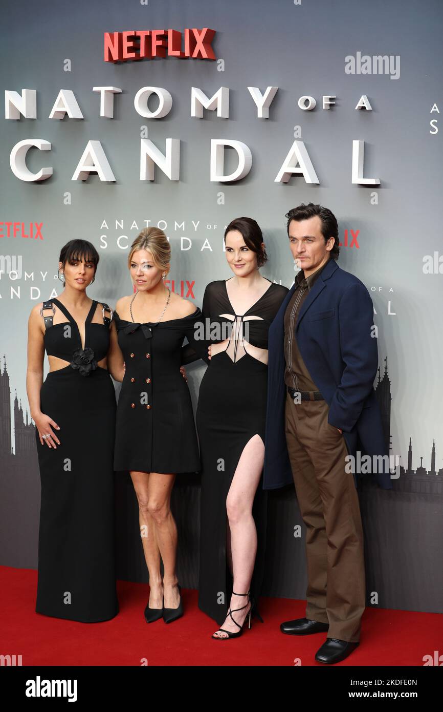 Naomi Scott, Sienna Miller, Michelle Dockery and Rupert Friend attend ...