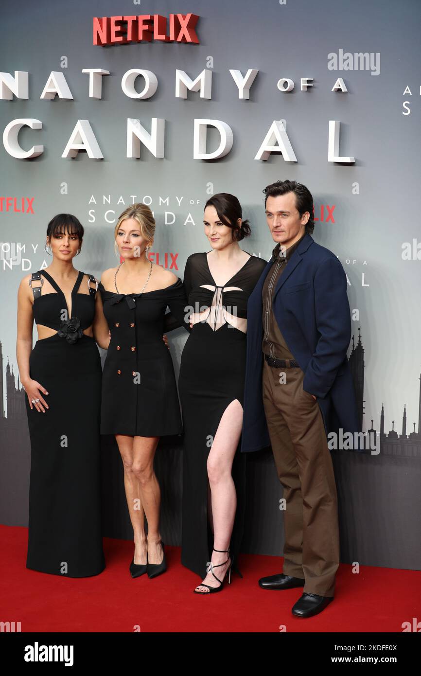 Naomi Scott, Sienna Miller, Michelle Dockery and Rupert Friend attend ...