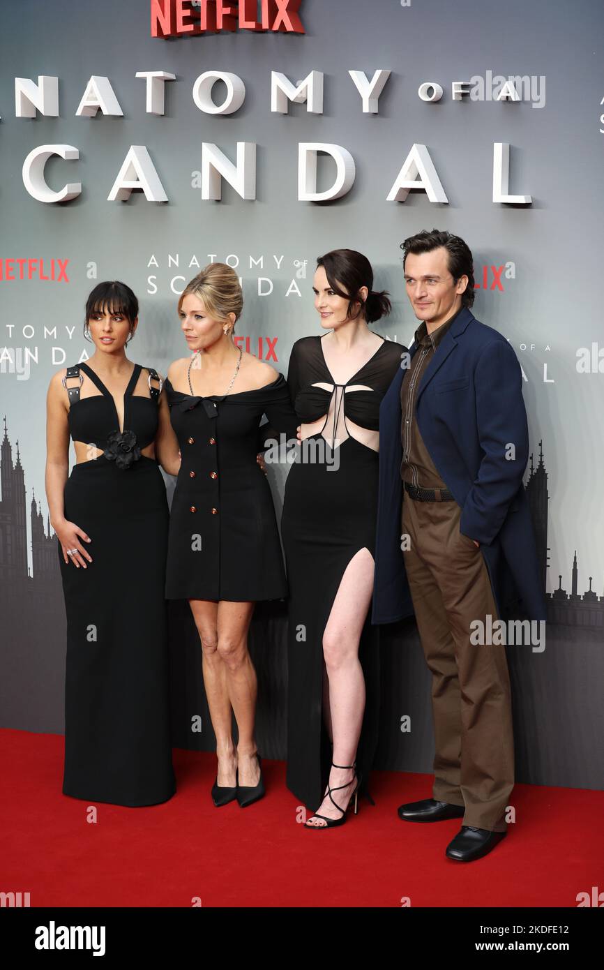 Naomi Scott, Sienna Miller, Michelle Dockery and Rupert Friend attend ...