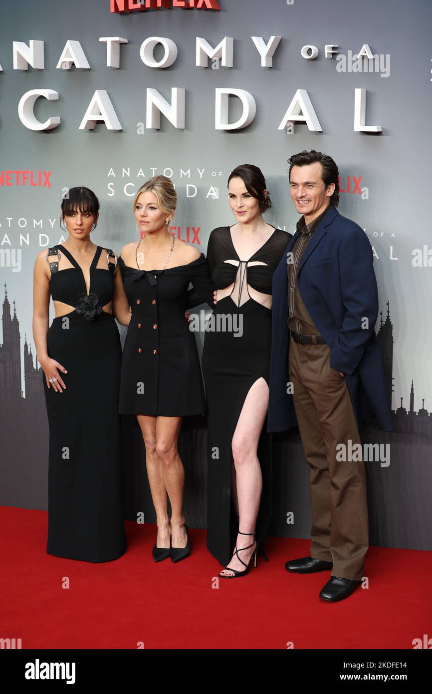 Naomi Scott, Sienna Miller, Michelle Dockery and Rupert Friend attend ...