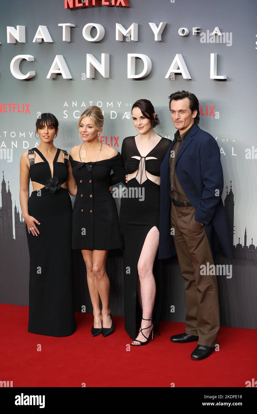 Naomi Scott, Sienna Miller, Michelle Dockery and Rupert Friend attend ...