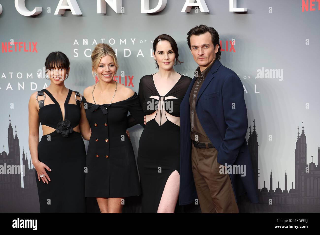 Naomi Scott, Sienna Miller, Michelle Dockery and Rupert Friend attend ...