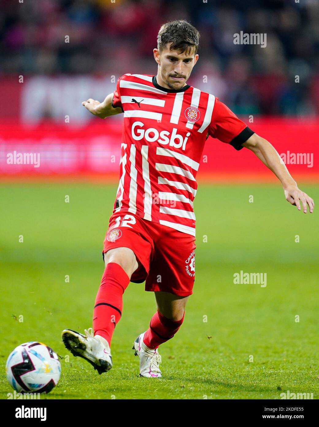 Toni Villa of Girona FC during the La Liga match between Girona FC and ...