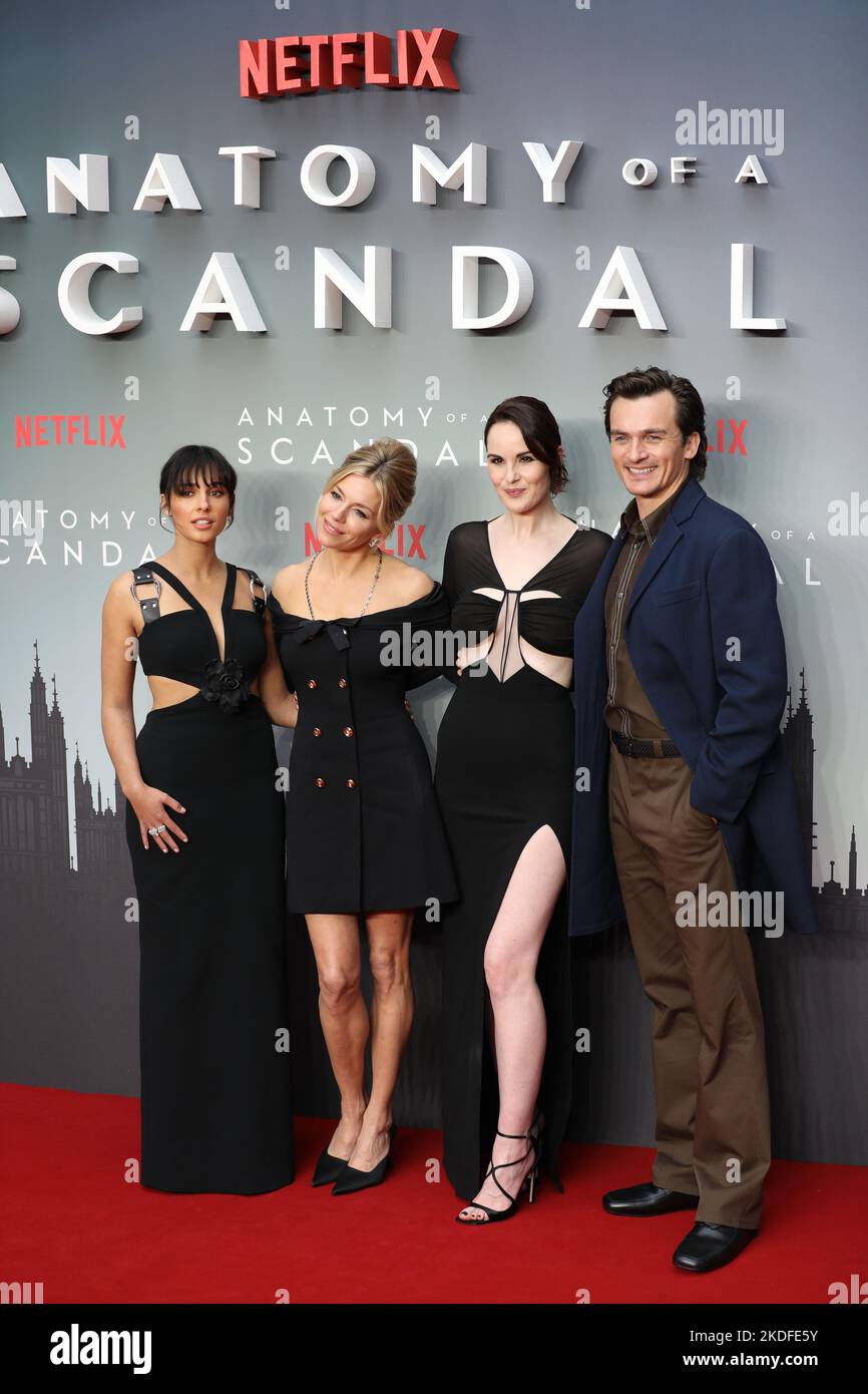 Naomi Scott, Sienna Miller, Michelle Dockery and Rupert Friend attend ...