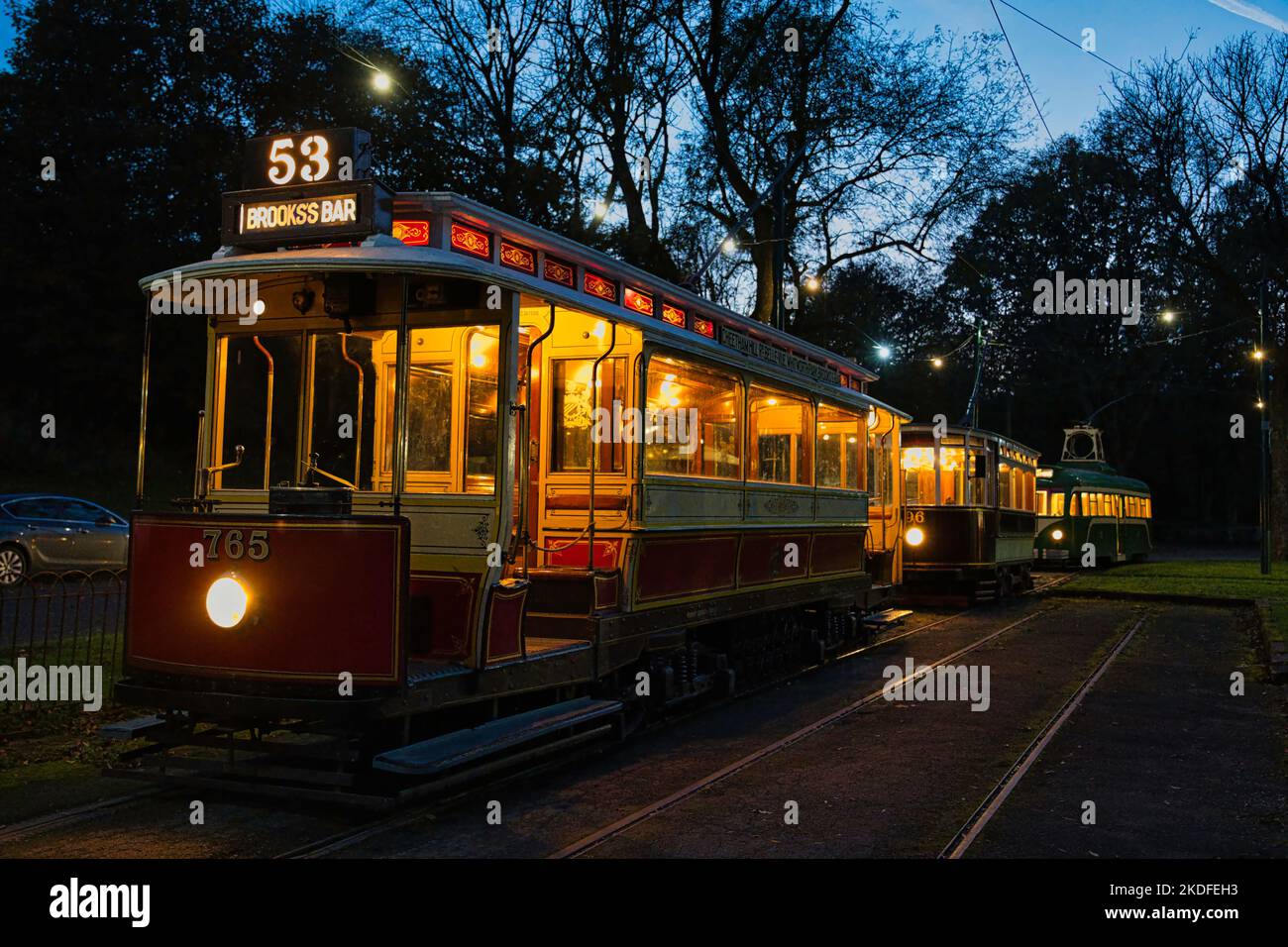 Manchester Corporation Tram 765 at Heaton Park Tramway, Manchester, UK ...