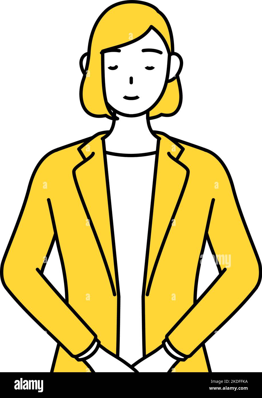 Japanese business meeting bow Stock Vector Images - Alamy