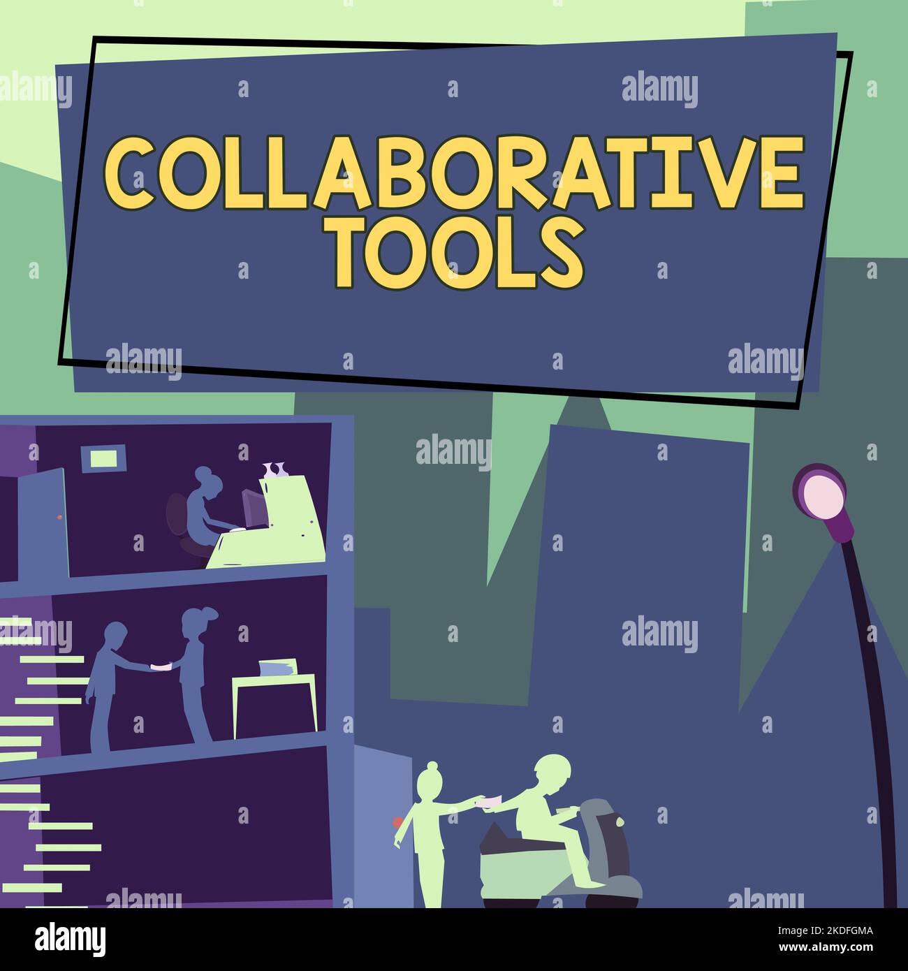 Sign displaying Collaborative Tools, Word for Determine the Strength ...