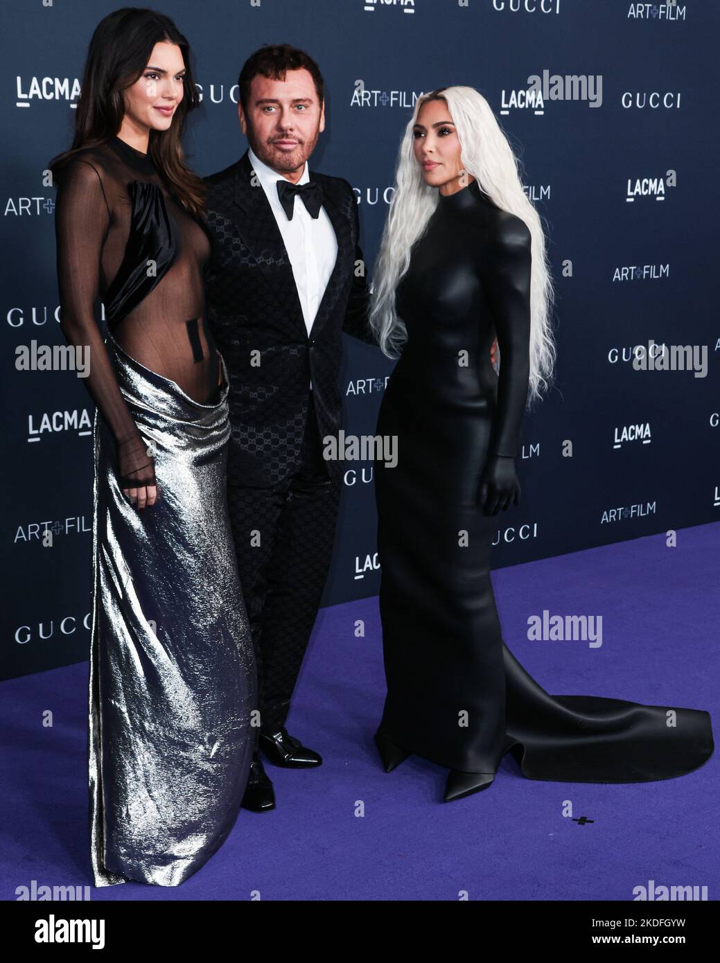 LOS ANGELES, CALIFORNIA, USA - NOVEMBER 05: Kendall Jenner, Mert Alas and Kim Kardashian arrive ...