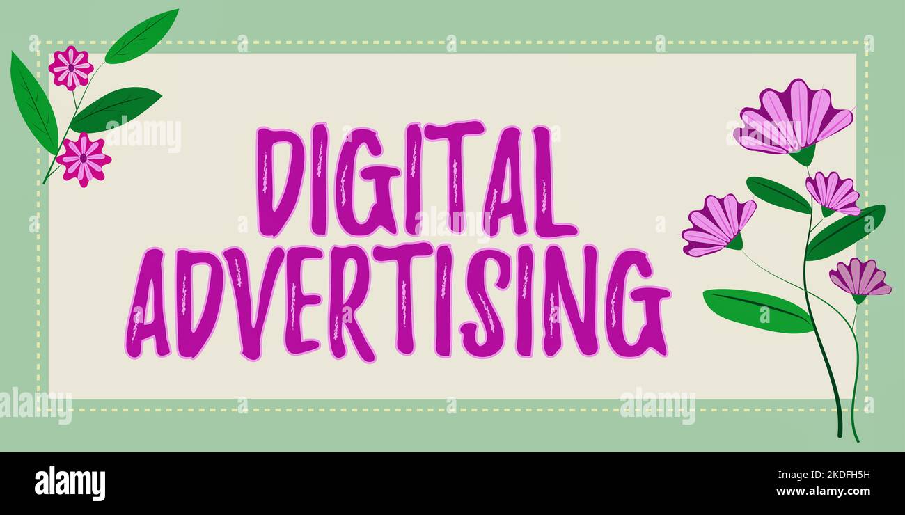 Text sign showing Digital Advertising, Word for Group of Directors ...