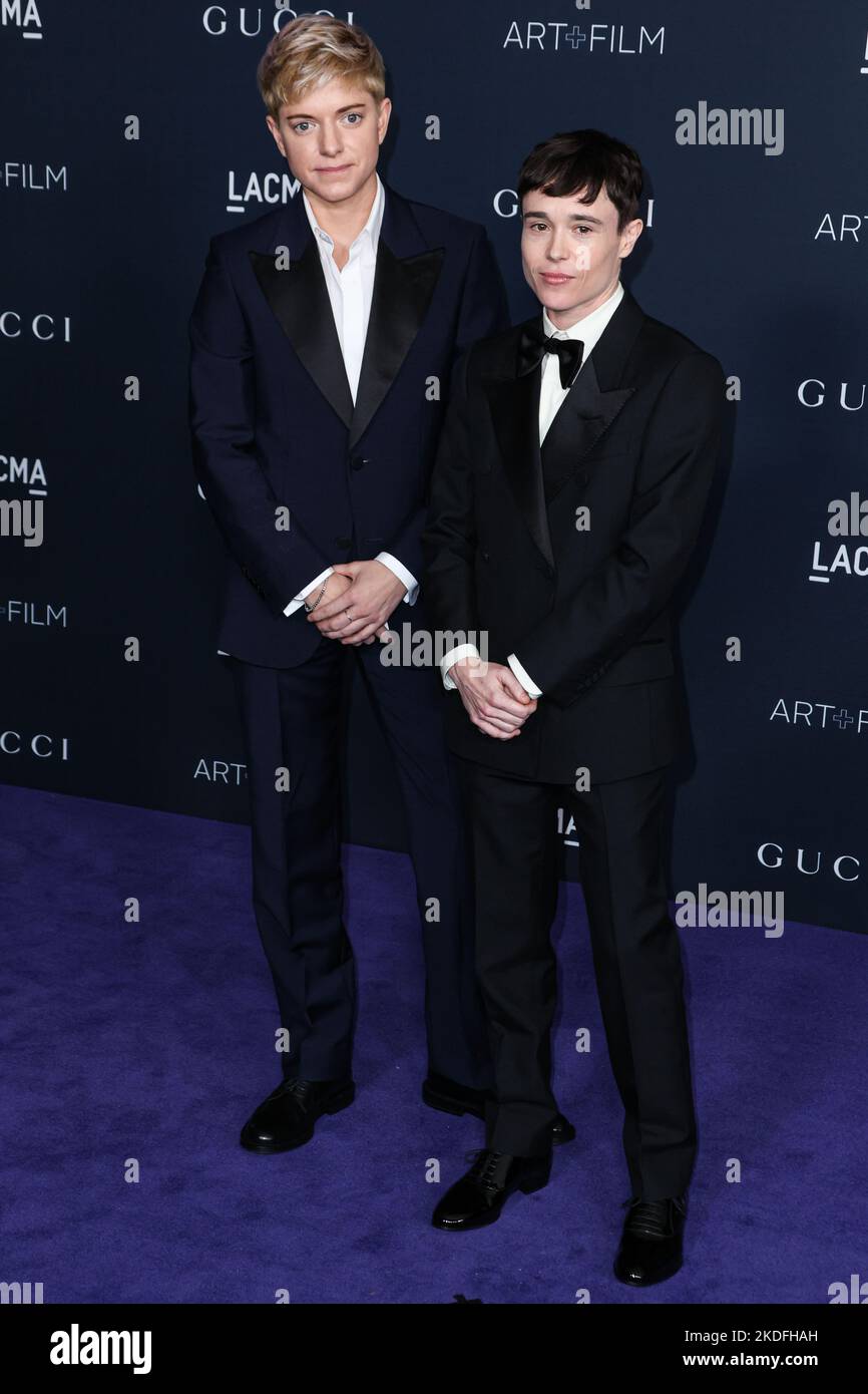 LOS ANGELES, CALIFORNIA, USA - NOVEMBER 05: Mae Martin and Elliot Page ...