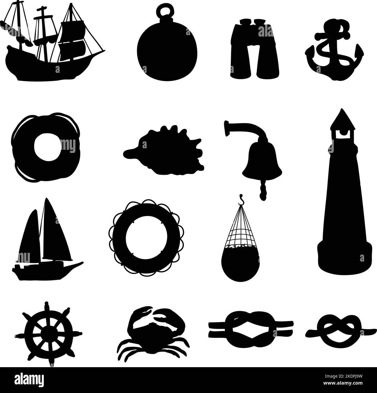 Marine signs and symbols Black and White Stock Photos & Images - Alamy