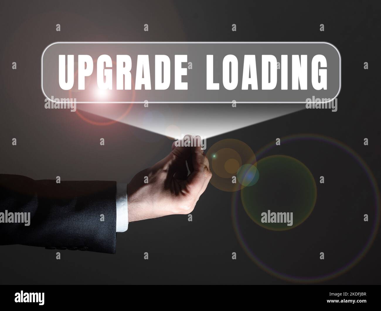 Conceptual display Upgrade Loading, Business concept advancement of applications to more ...