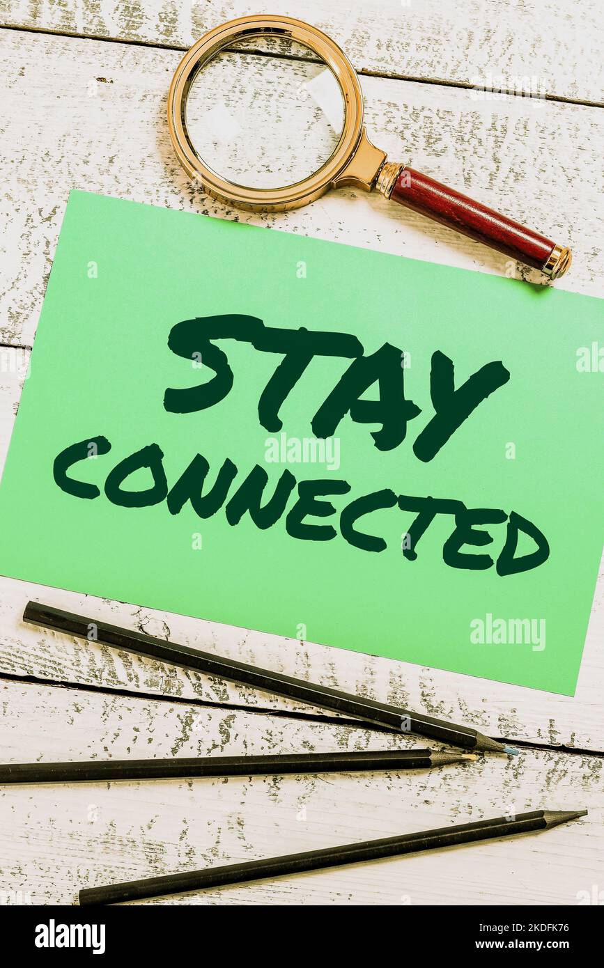 Conceptual display Stay Connected, Business showcase secure from threat ...