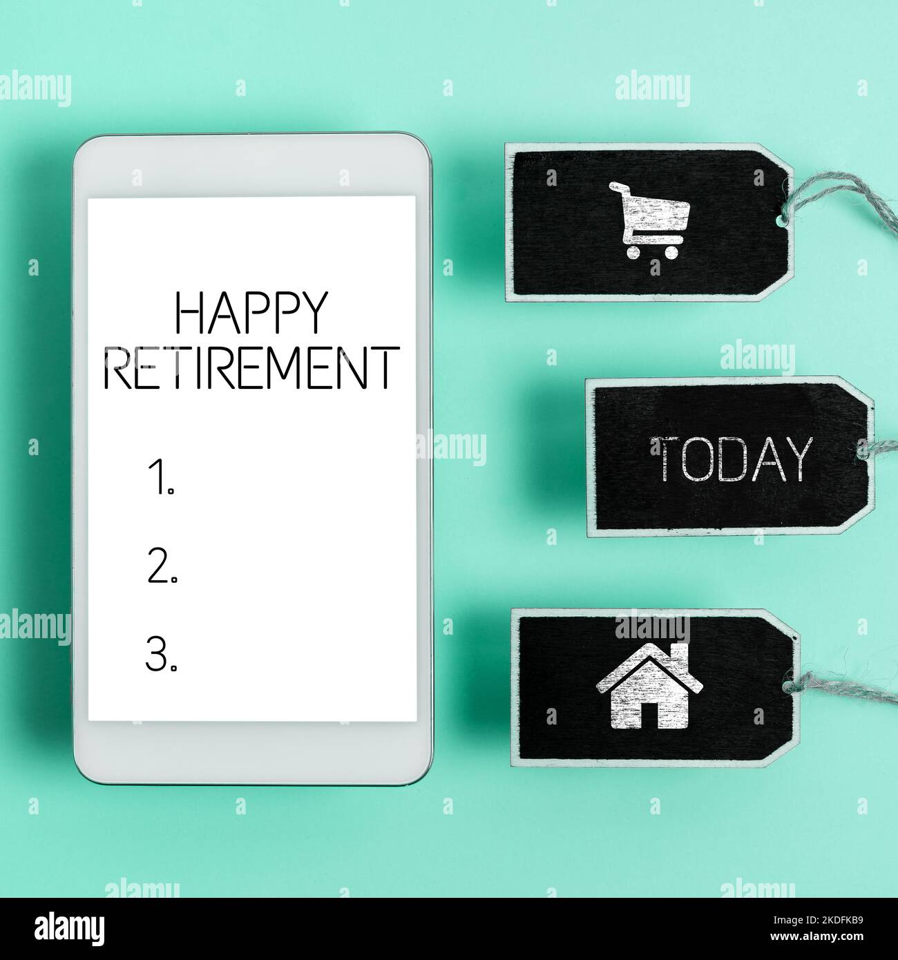Text showing inspiration Happy Retirement, Business approach account or ...