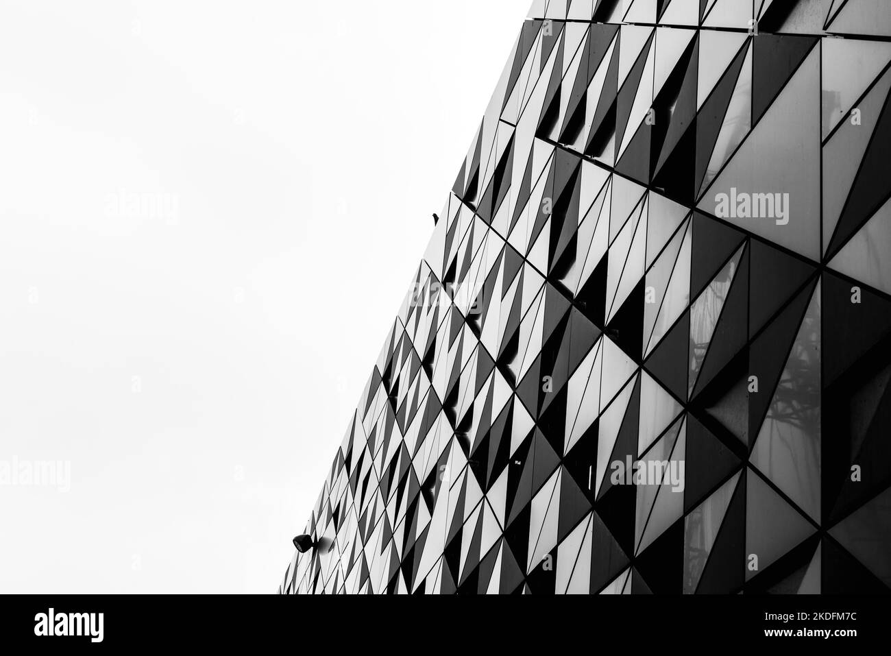 A minimalistic grayscale low angle of a modern building Stock Photo - Alamy