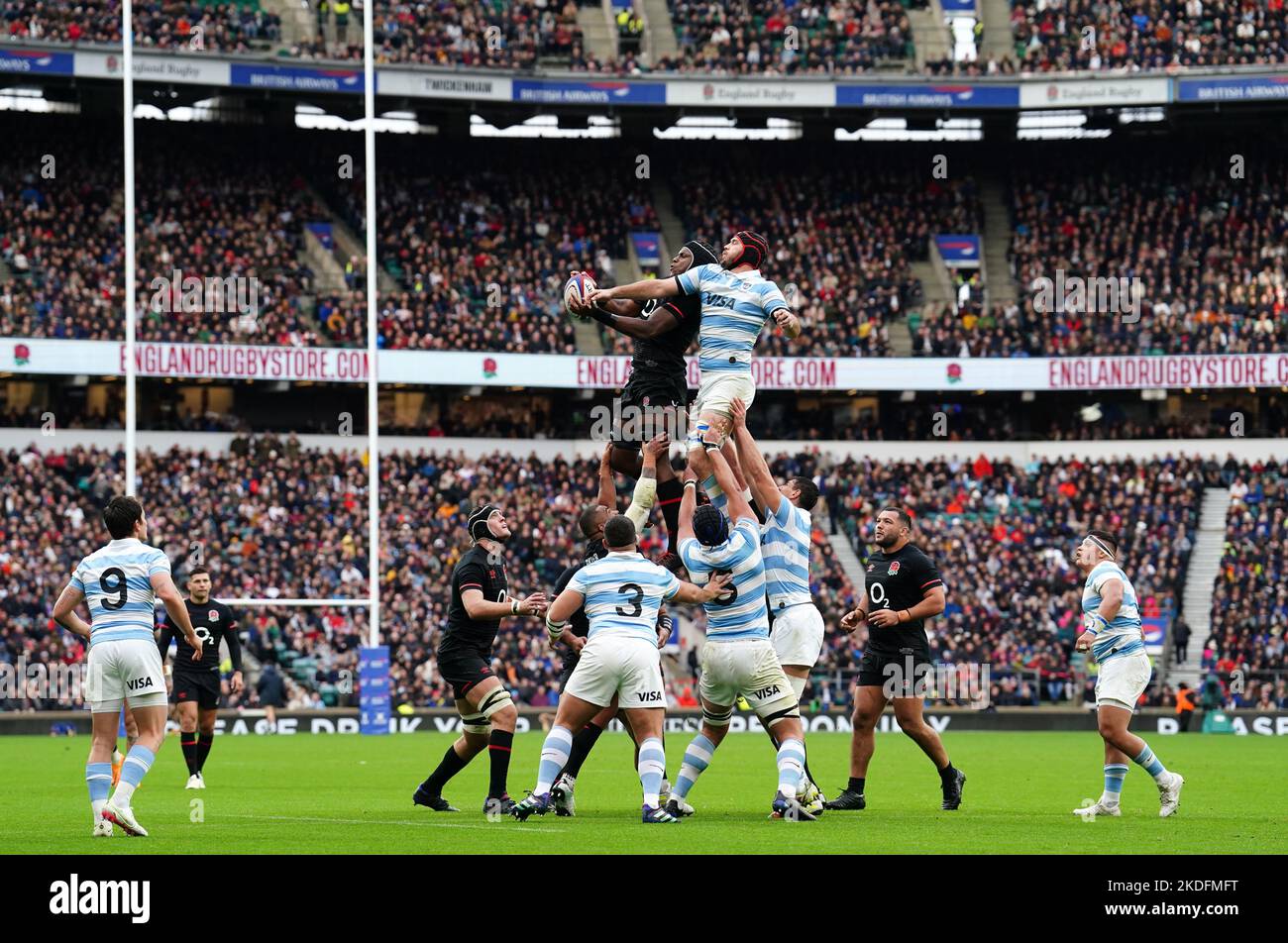 England v argentina autumn international twickenham stadium hi-res ...