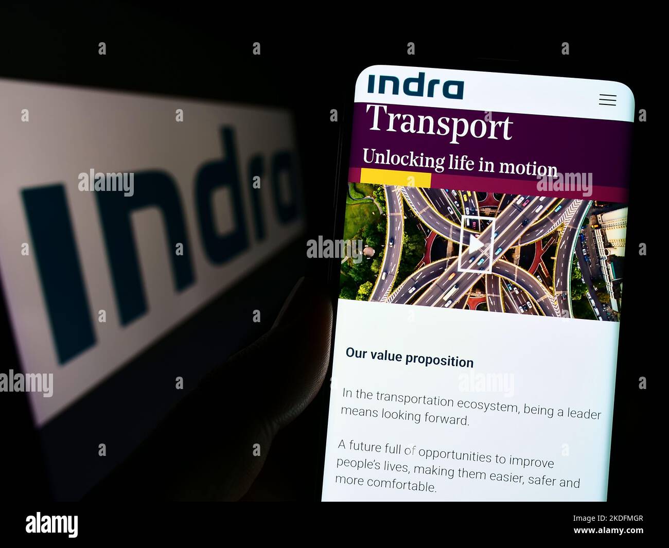 Indra logo hi-res stock photography and images - Alamy