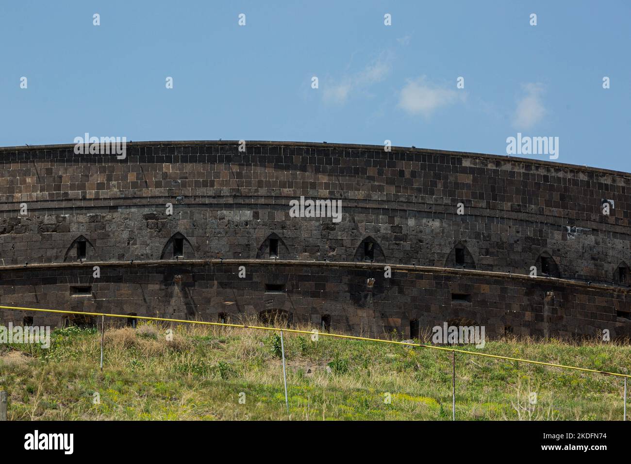 A beautiful shot of the historic Sev Berd Black Fortress in Gyumri ...