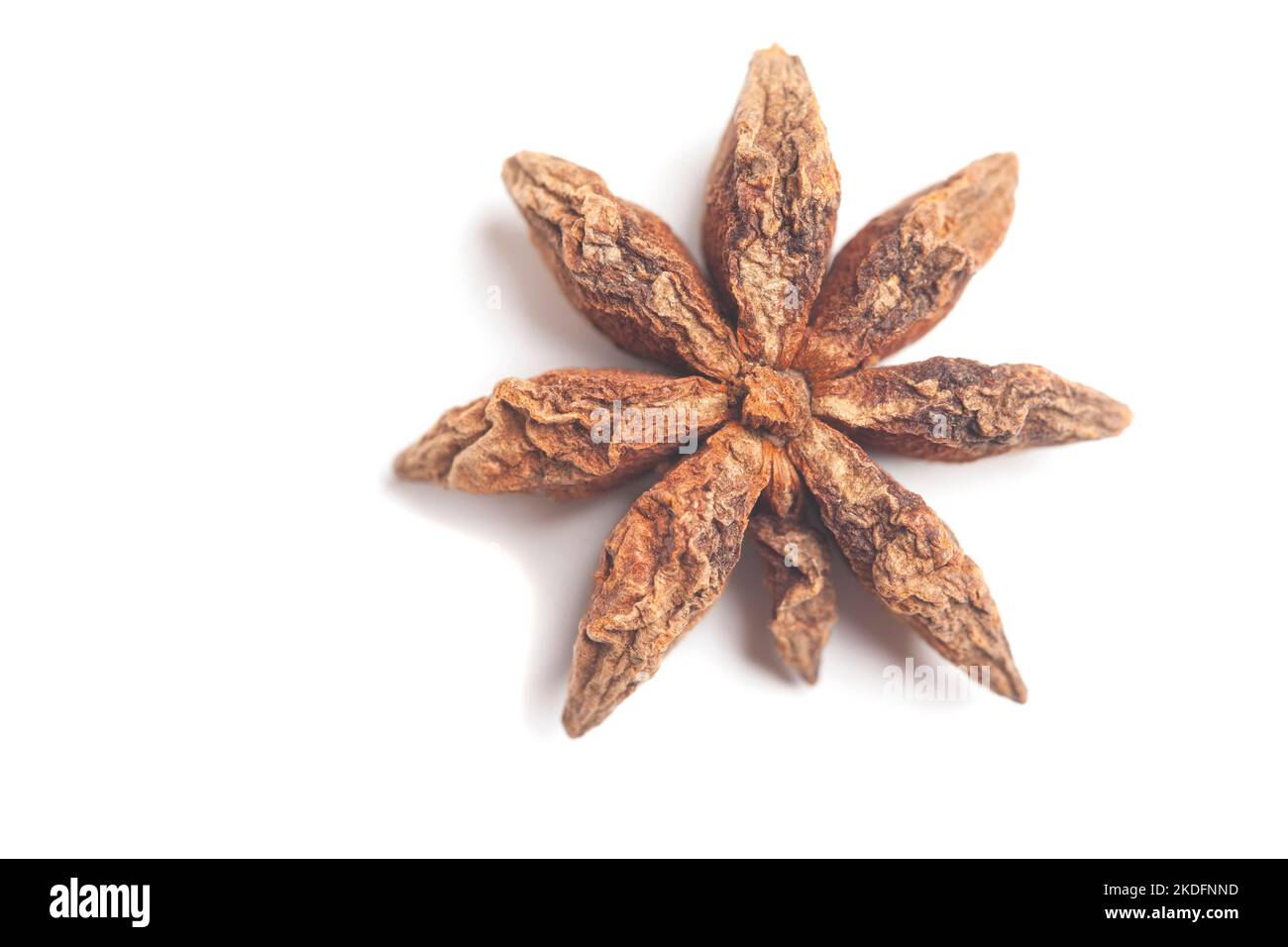 Star anise isolated on white background. Dried star anise spice fruits ...