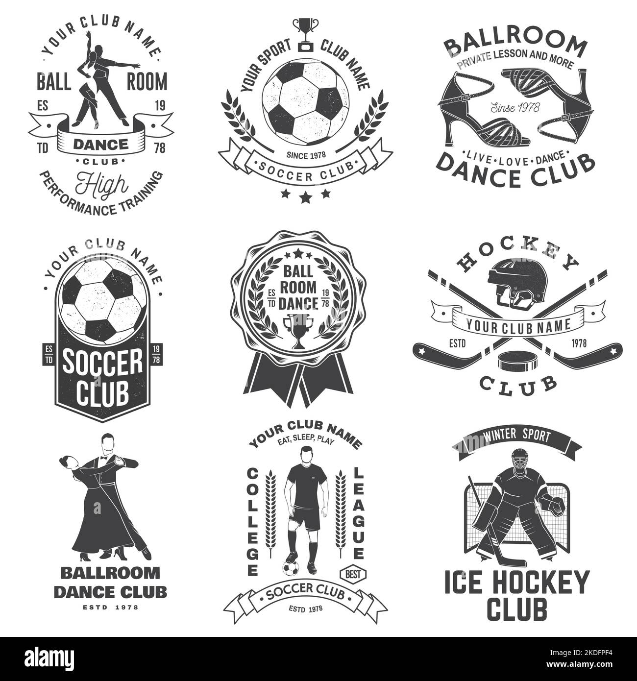 Female hockey goalkeeper vintage Stock Vector Images - Alamy