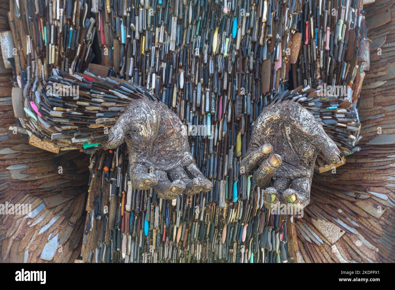 Knife Angel,knife, angel,large,huge,artwork,sculpture,statue,made,from ...