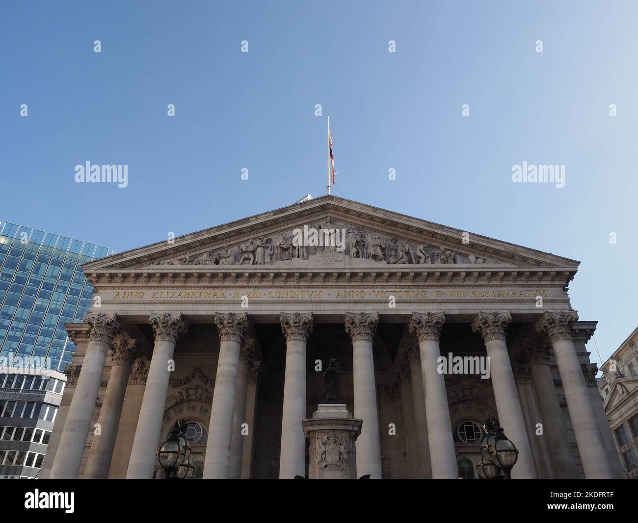 The Royal Exchange building in London, UK Stock Photo - Alamy