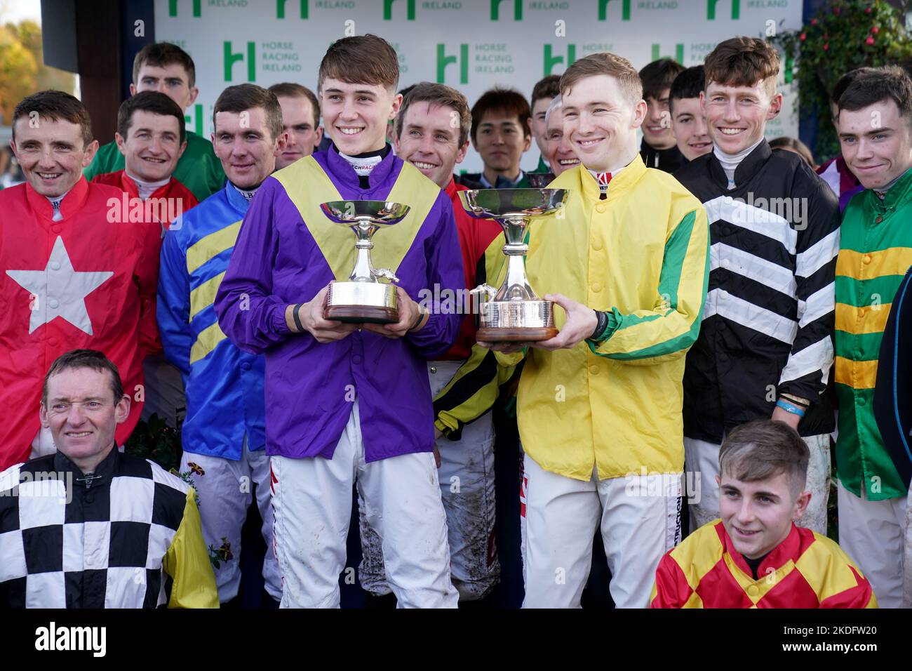 Champion flat season jockey Colin Keane (right) and apprentice flat ...