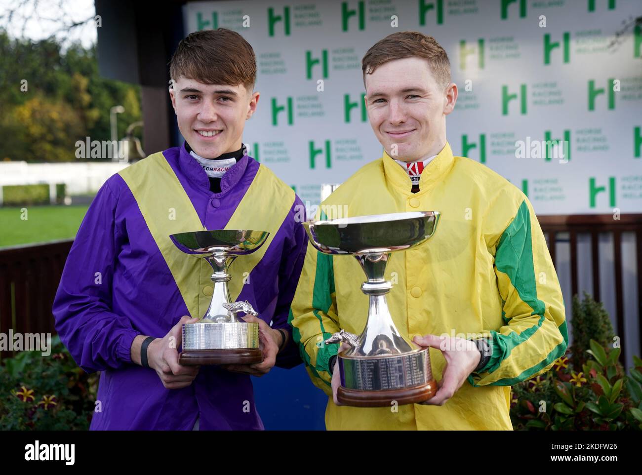 Champion flat season jockey Colin Keane (right) and apprentice flat ...