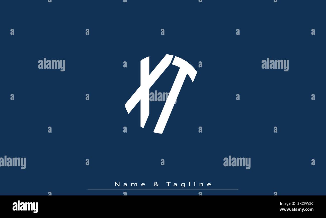 Alphabet letters Initials Monogram logo XT , TX Stock Vector Image ...