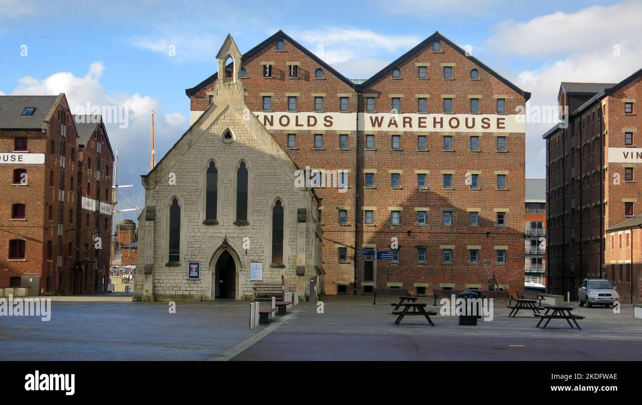 historic warehouses and Mariners museum, Gloucester Docks ...