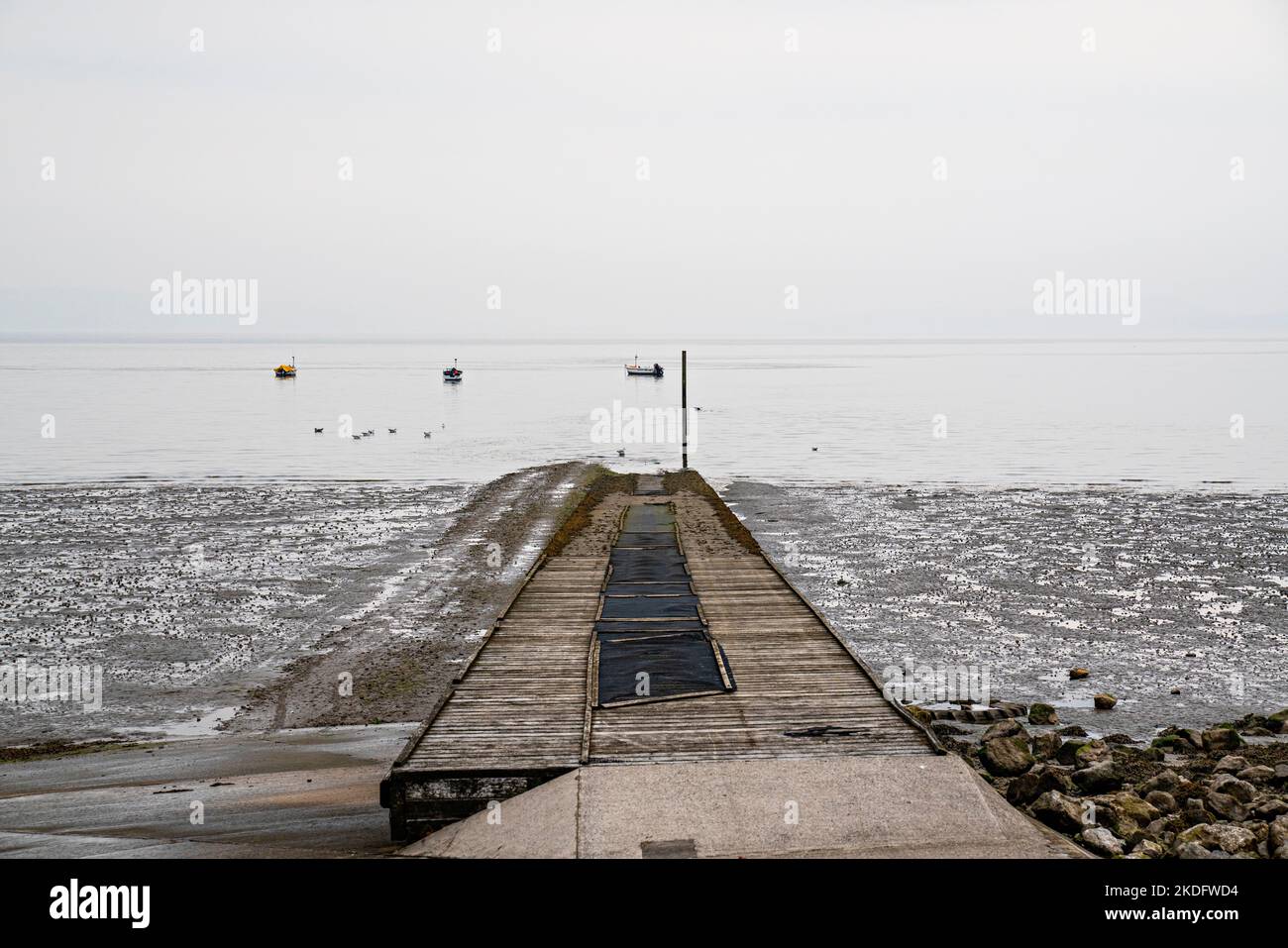 Boat launching area, Morecambe, Lancashire, UK Stock Photo - Alamy