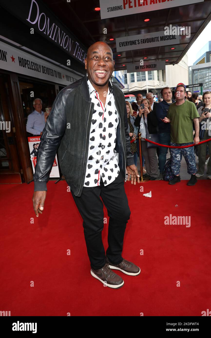 Ainsley Harriott attends Grease press night at Dominion Theatre in ...