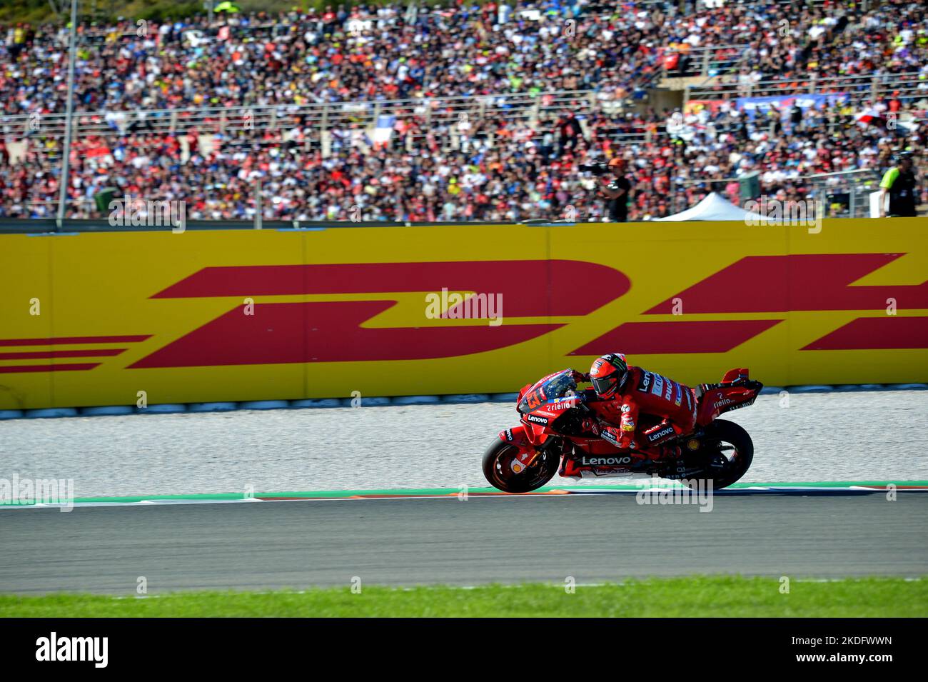 Valencia, Spain. 06th Nov, 2022. Francesco Bagnaia team Ducati is the ...