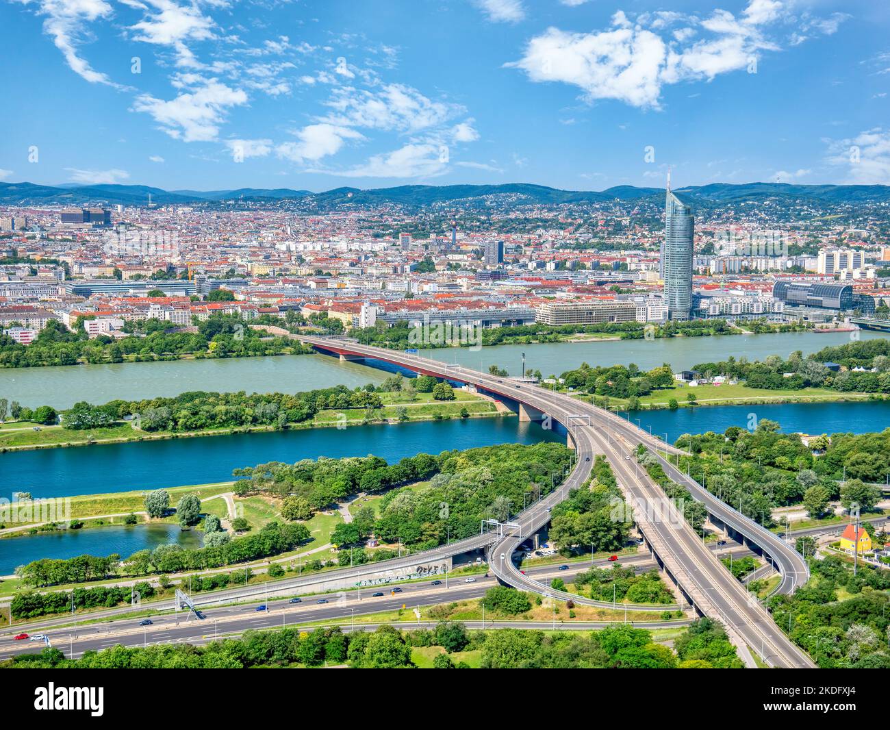 Danube riverside motorway hi-res stock photography and images - Alamy