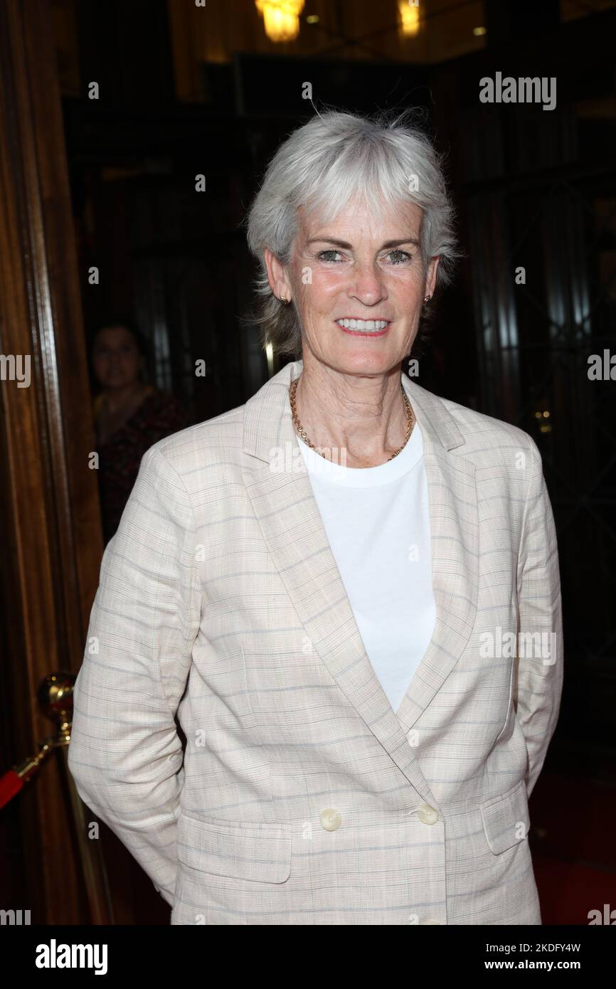 Judy Murray attends Grease press night at Dominion Theatre in London ...