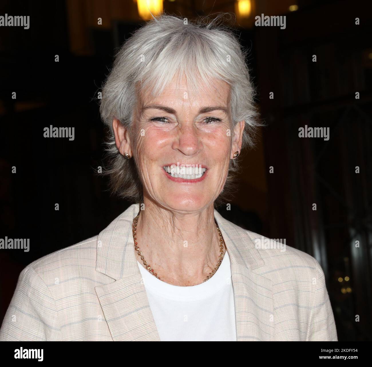 Judy Murray attends Grease press night at Dominion Theatre in London ...