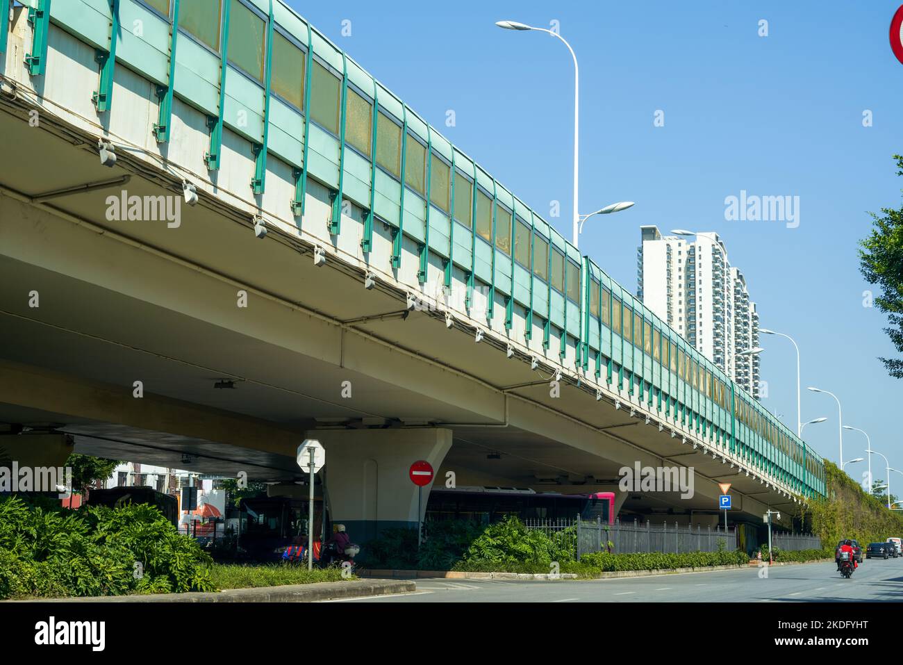 Viaduct express loop in the city Stock Photo - Alamy