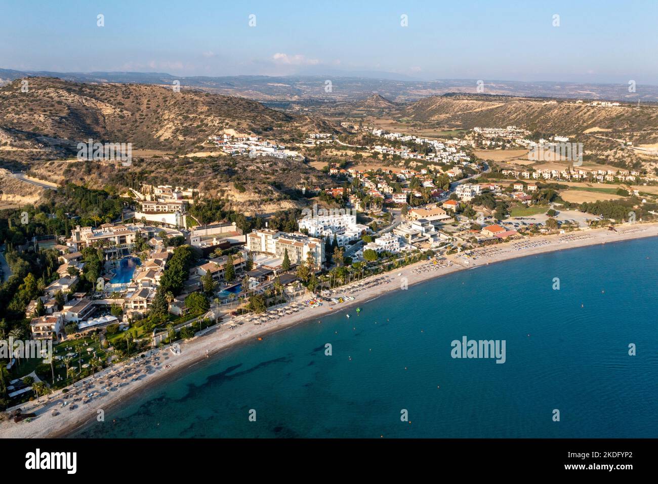 Aerial view of Pissouri Bay, Limassol district, Cyprus Stock Photo - Alamy