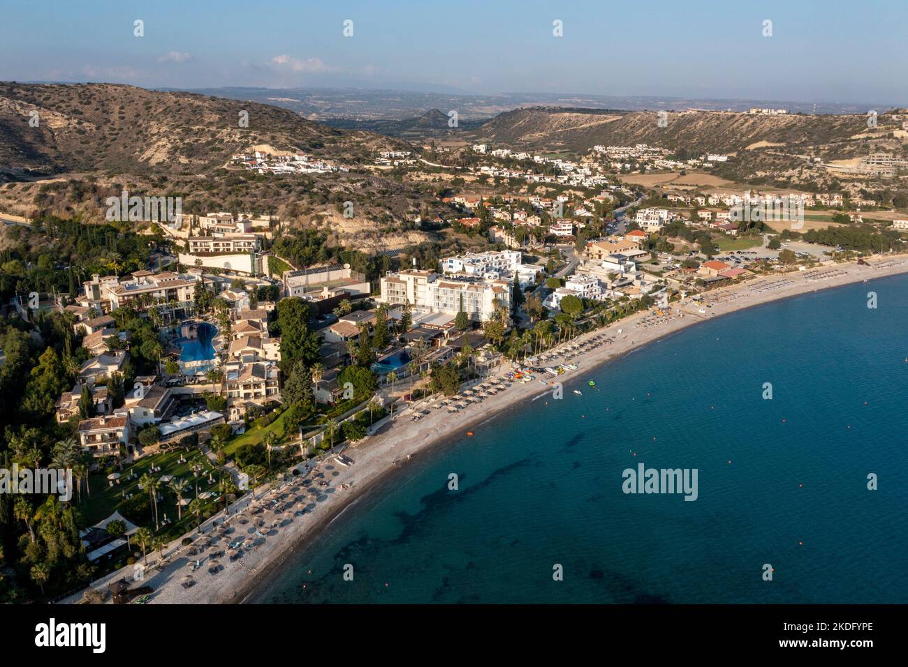 Aerial view of Pissouri Bay, Limassol district, Cyprus Stock Photo - Alamy