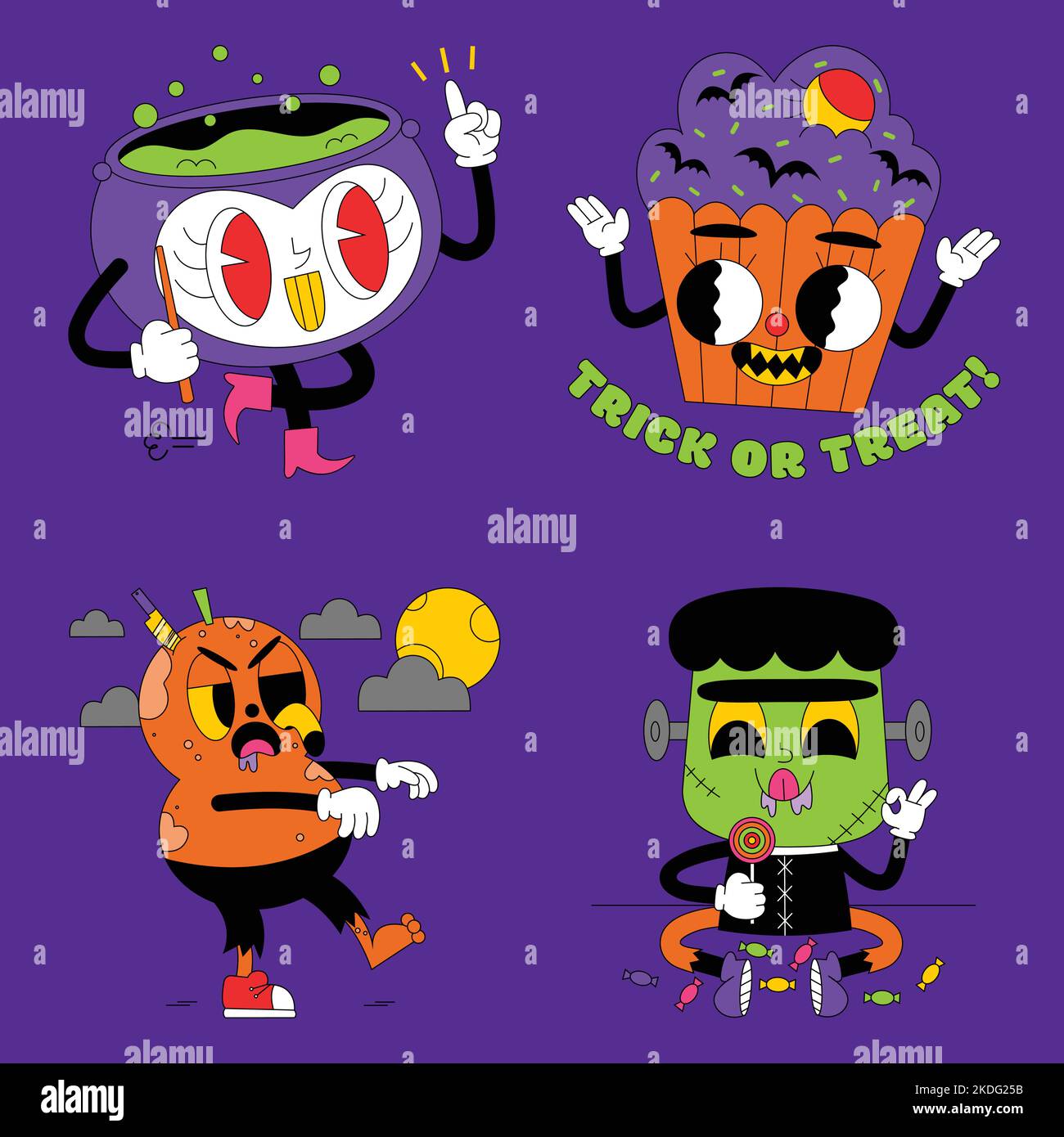 Zombie stickers set hi-res stock photography and images - Alamy