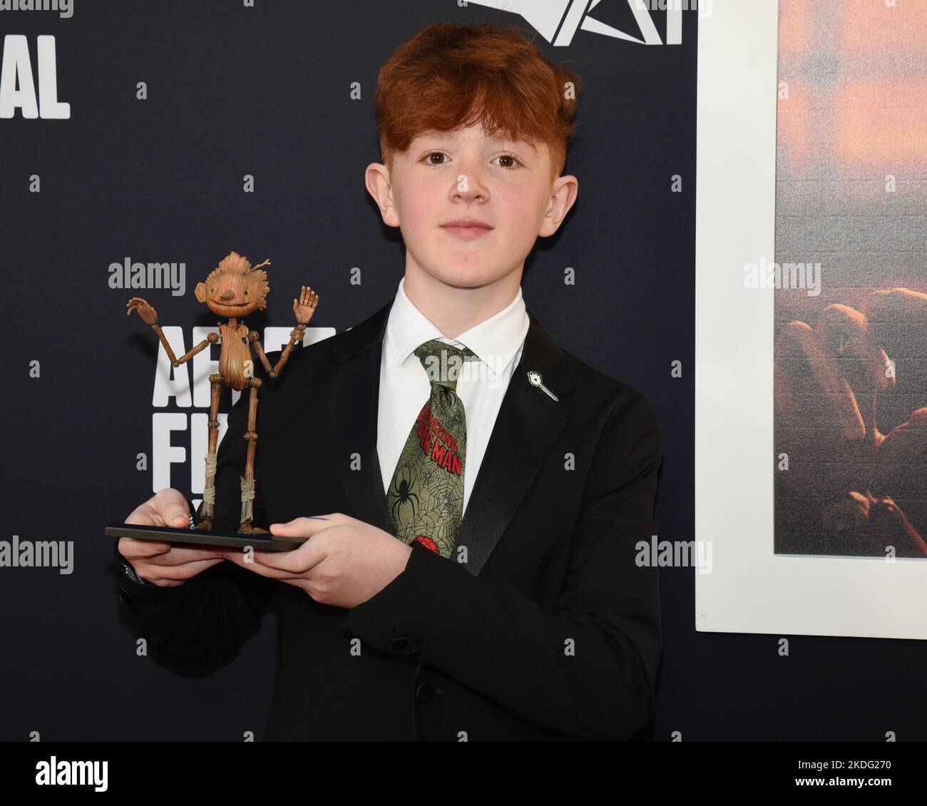 05 November 2022 - Los Angeles, California - Gregory Mann. Guillermo del Toro's ''Pinocchio ...