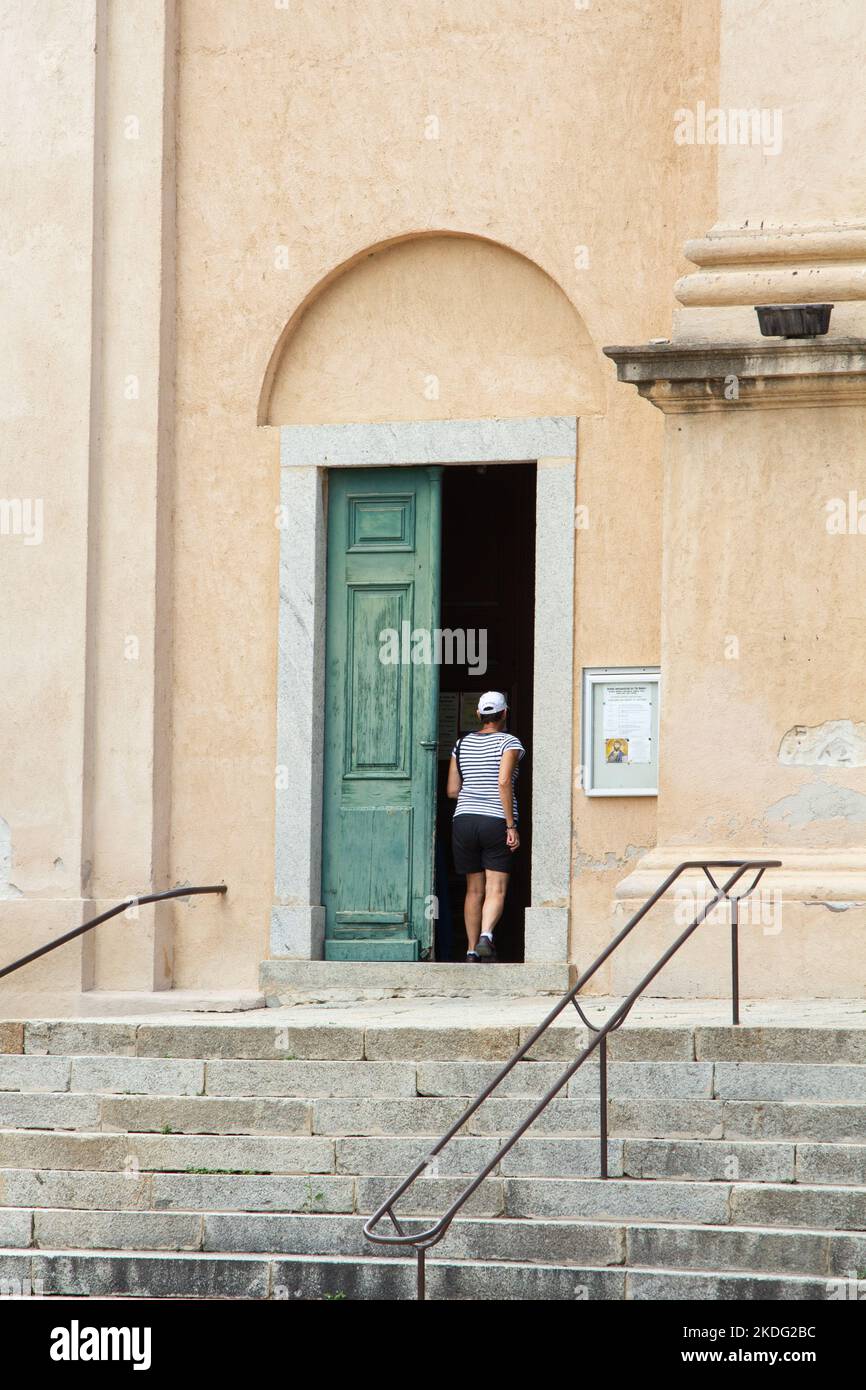 Church in Ile Rousse Corsica France Stock Photo - Alamy