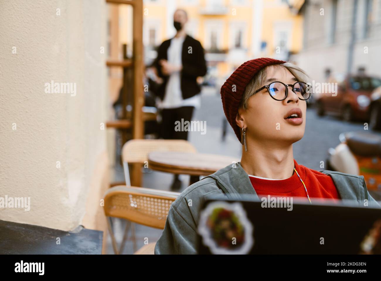 Teen boy cafe working hi-res stock photography and images - Alamy