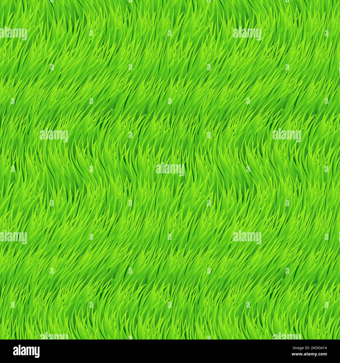 Fresh Grass Seamless. Beautiful Fresh Lawn Grass Texture. Wave Design ...